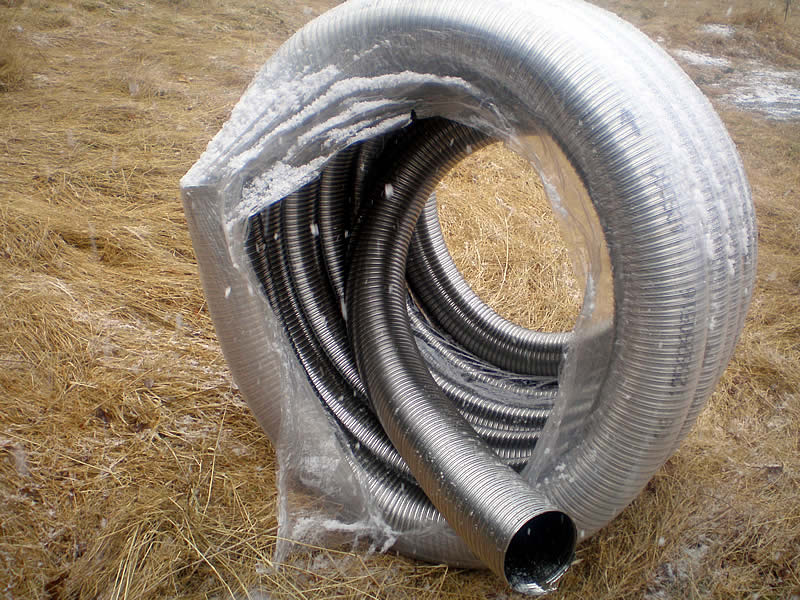 Fleksibelt stål rør - Rehabilitering av skorsteiner - Alphapipe